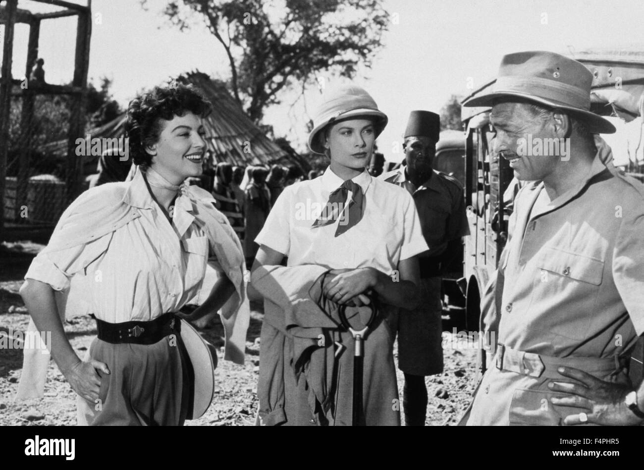 Ava Gardner, Grace Kelly and Clark Gable / Mogambo / 1953 directed by ...