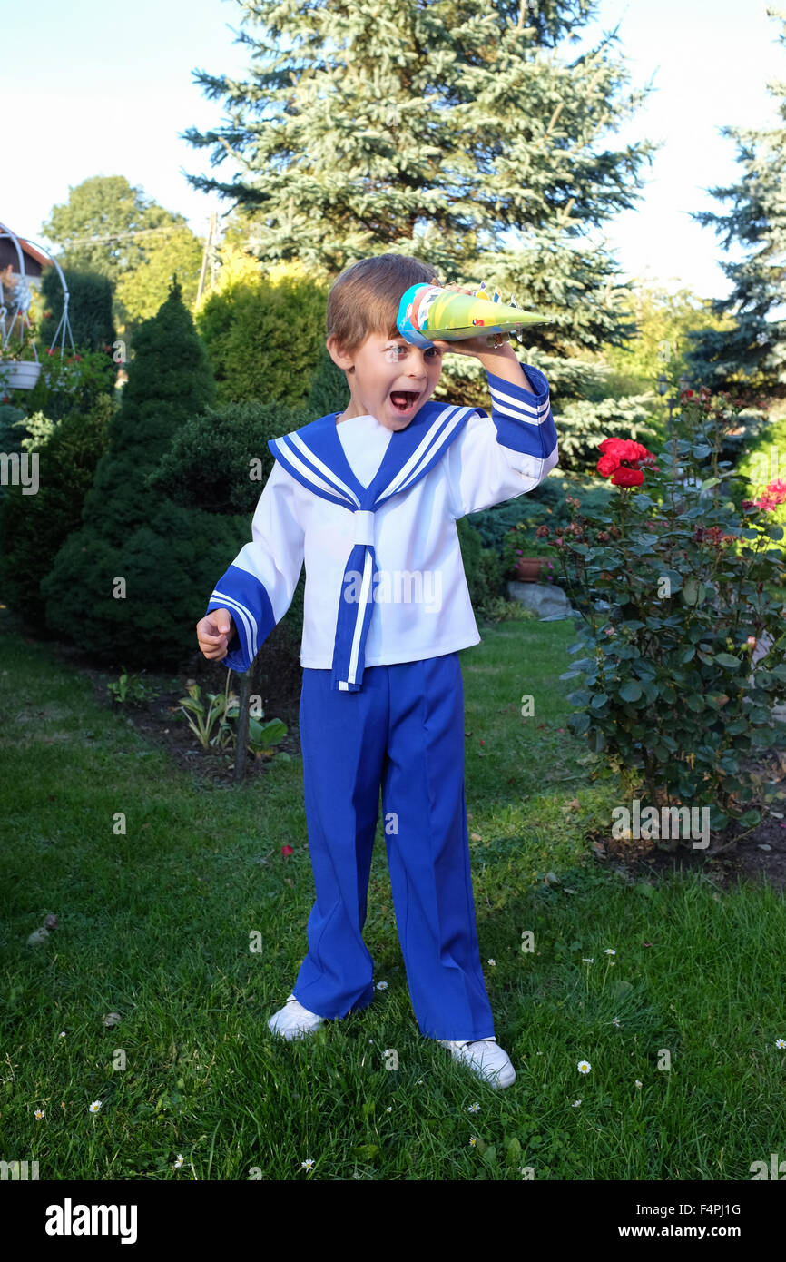 Child boycelebrating after fabulous ceremony in which he was nominated ...