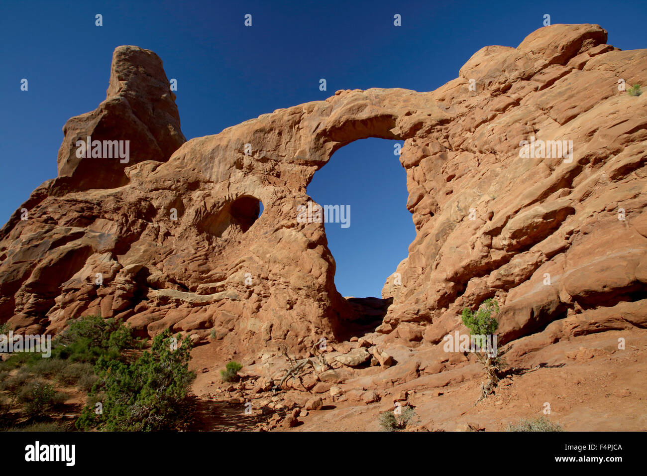 Turret Arch Arches National Park Utah Stock Photo - Alamy