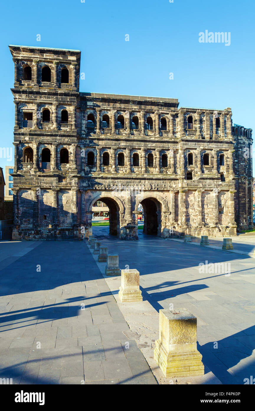 Porta nigra black gate hi-res stock photography and images - Alamy