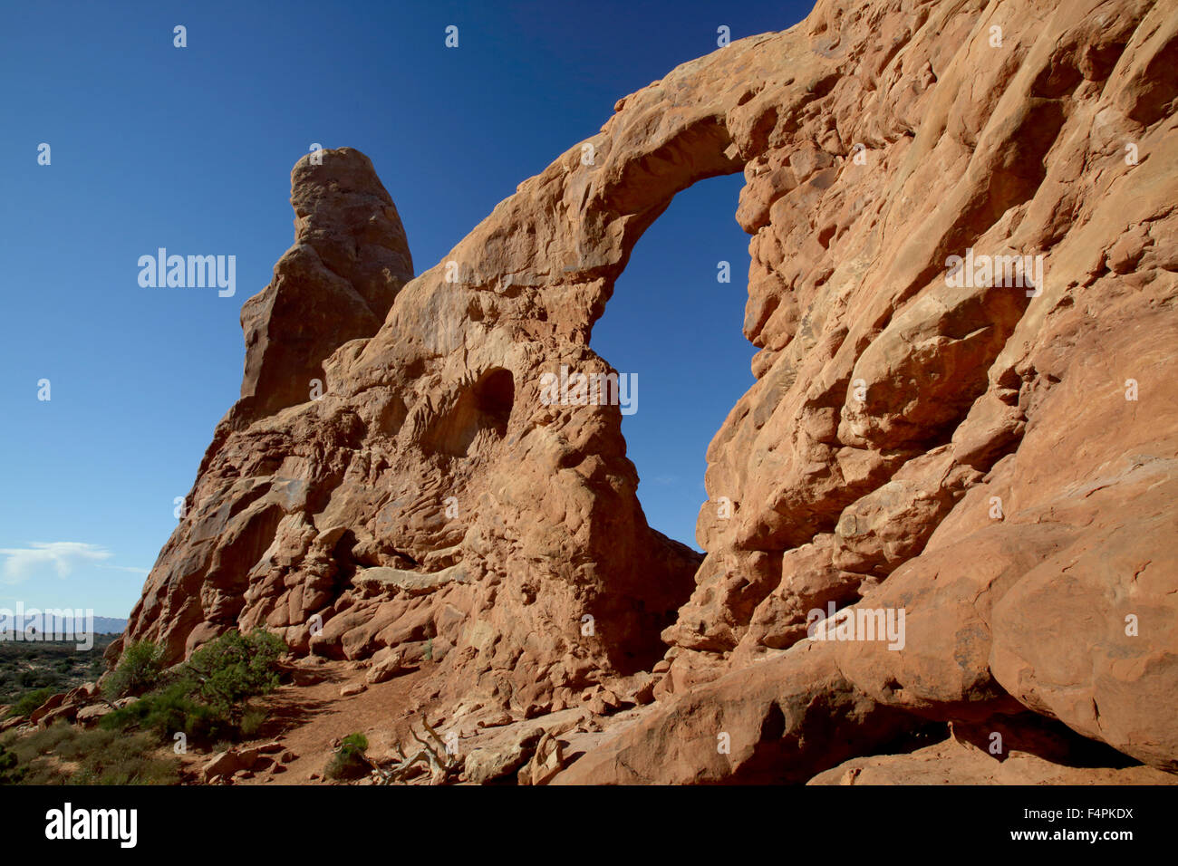 Turret Arch Arches National Park Utah Stock Photo - Alamy