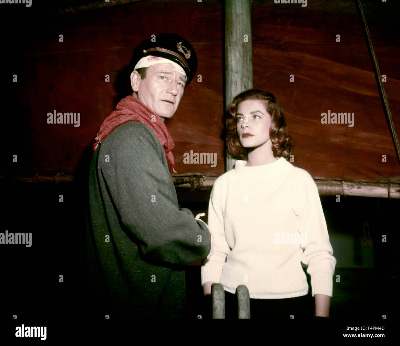 John Wayne and Lauren Bacall / Blood Alley 1955 directed by John Farrow ...