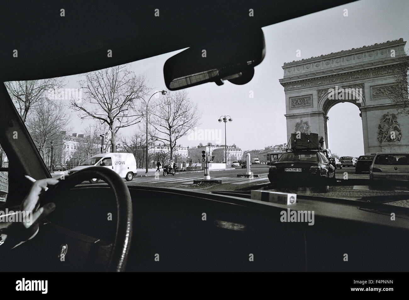 AJAXNETPHOTO. PARIS, FRANCE. - DRIVING IN THE CITY - LEFT HAND DRIVE ...