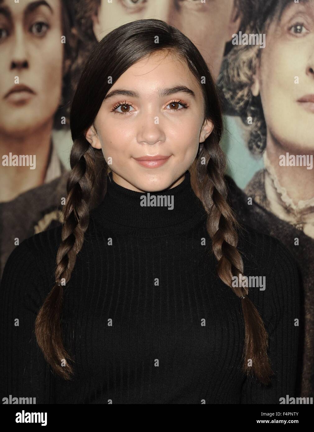 Los Angeles, CA, USA. 20th Oct, 2015. Rowan Blanchard at arrivals for ...