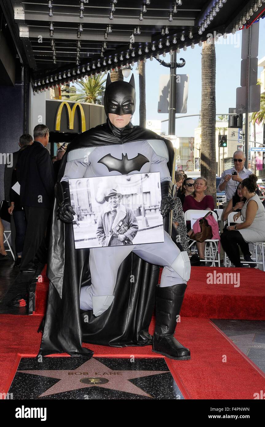 Los Angeles, CA, USA. 21st Oct, 2015. Batman character, Bob Kane photo ...