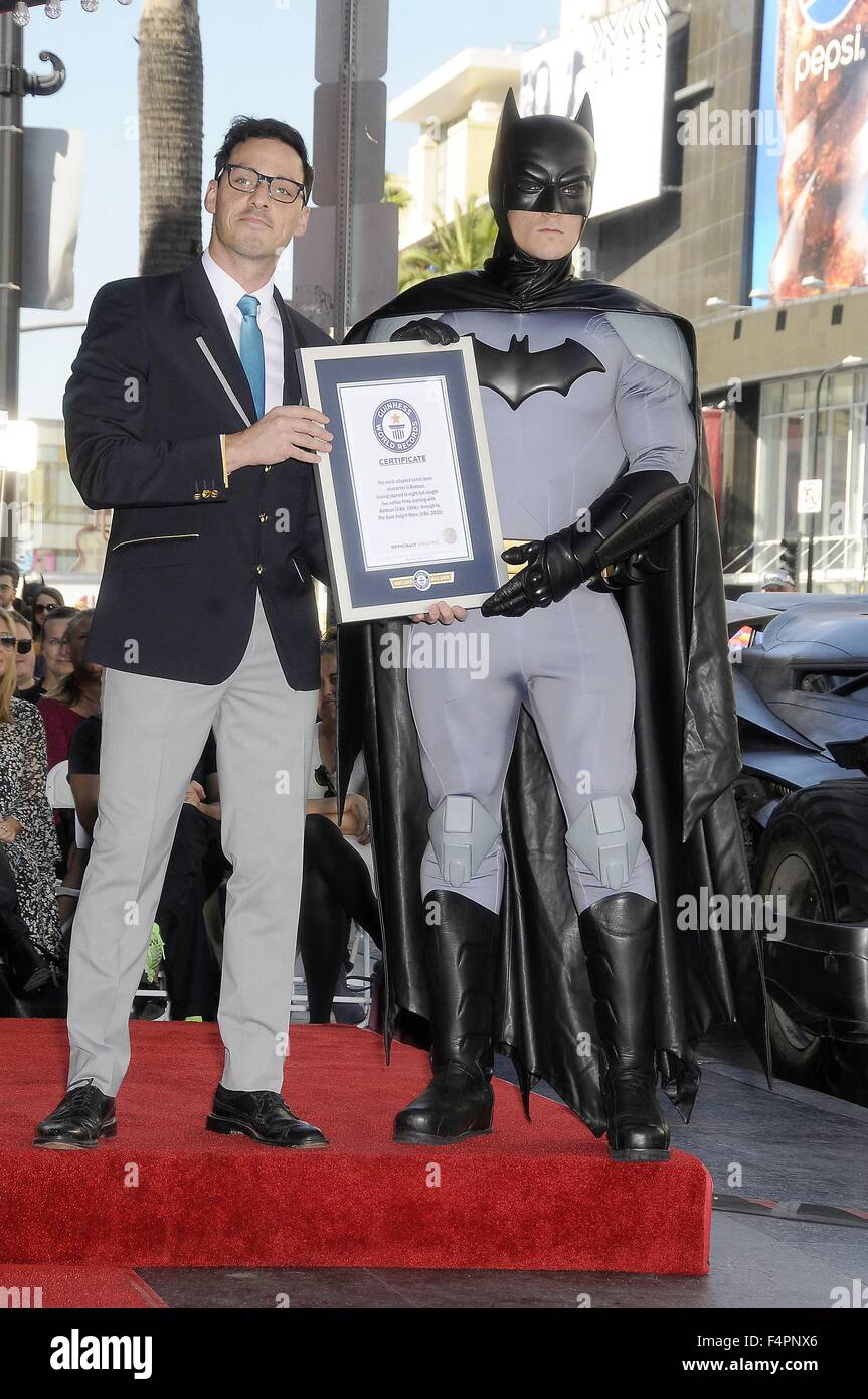 Los Angeles, CA, USA. 21st Oct, 2015. Casey DeSantis, Batman character ...