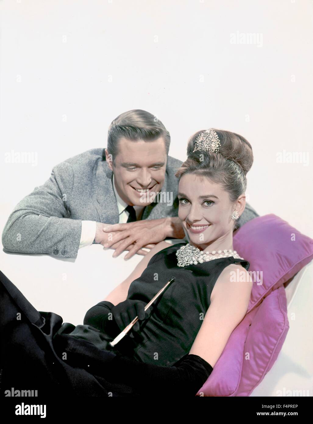 Audrey Hepburn and George Peppard / Breakfast at Tiffany's / 1961 ...