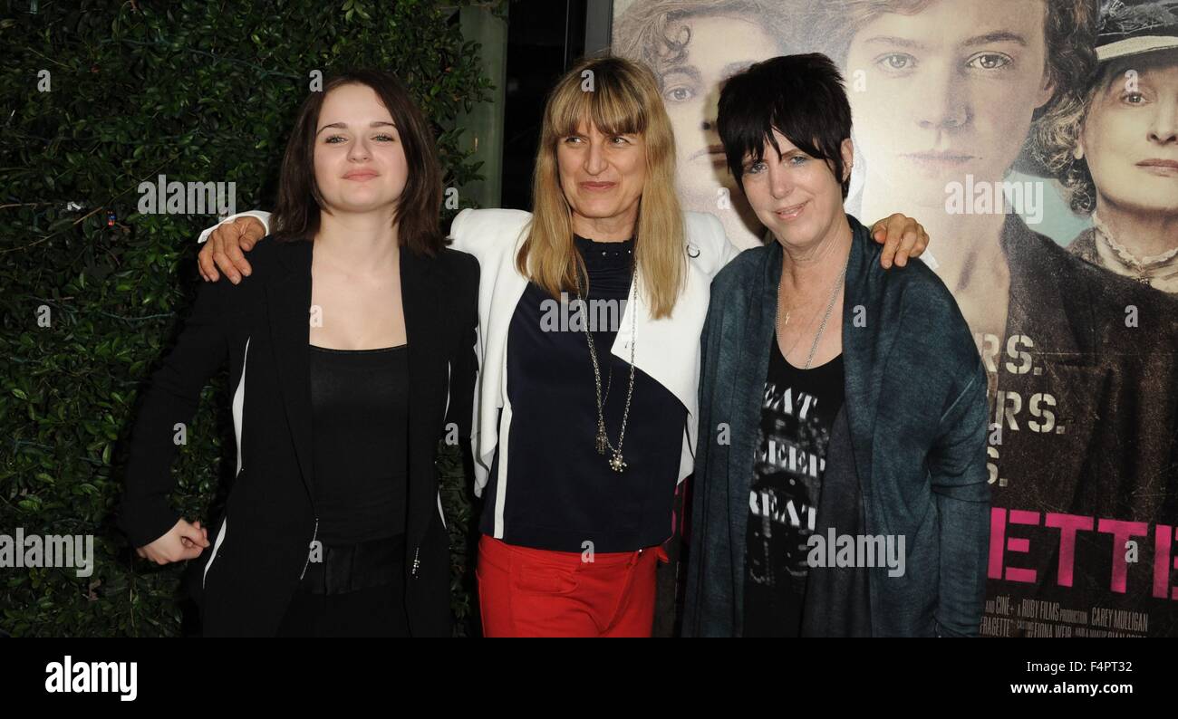Los Angeles, CA, USA. 20th Oct, 2015. Joey King, Catherine Hardwicke ...