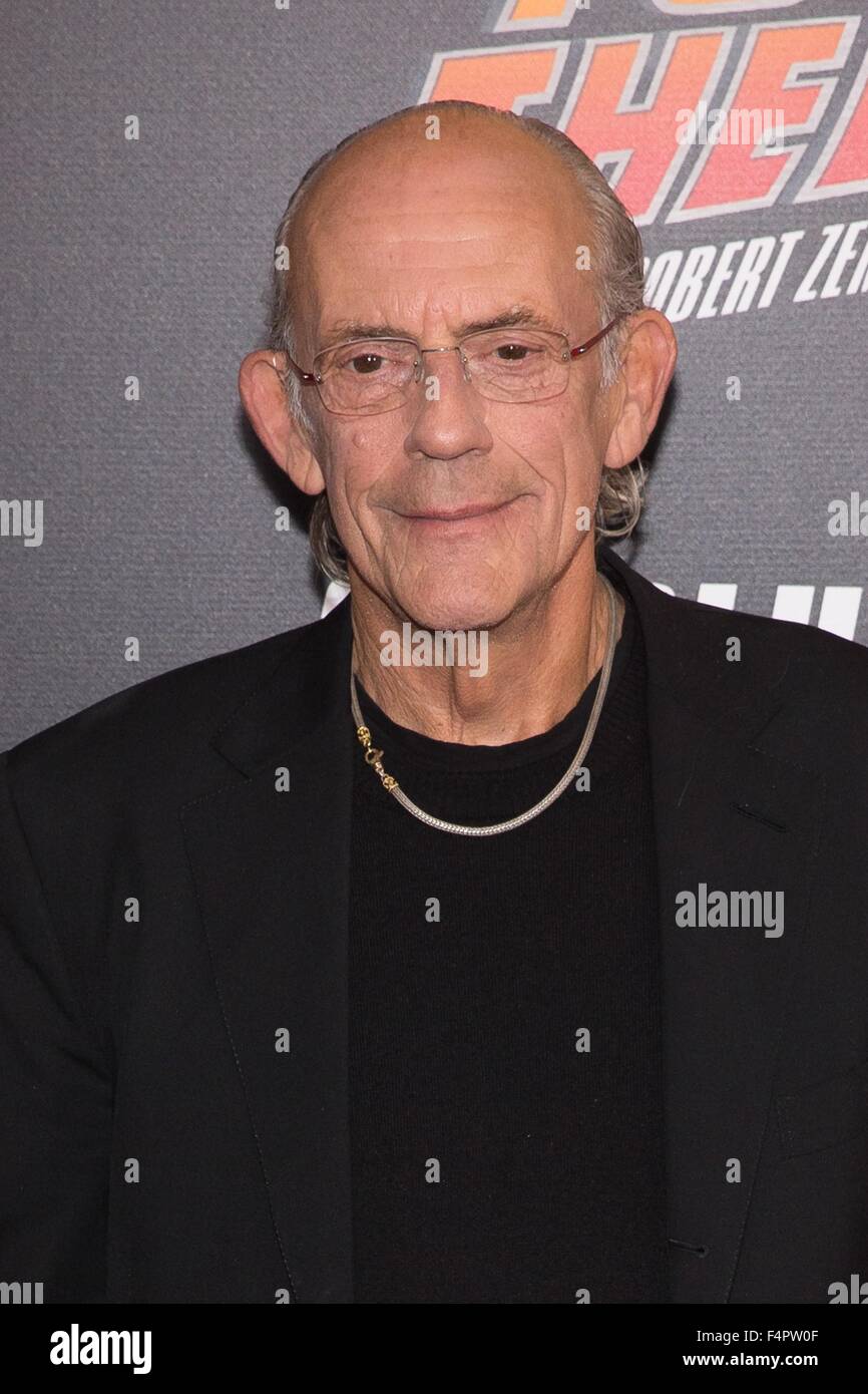 New York, NY, USA. 21st Oct, 2015. Christopher Lloyd at arrivals for ...