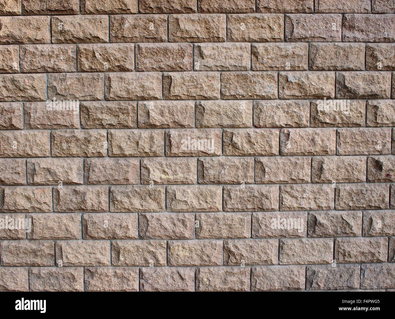 The wall surface of the decorative stones brown rectangular shape for ...