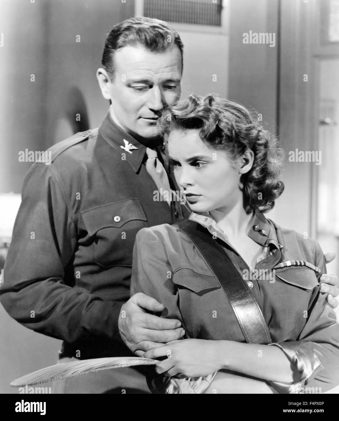 John Wayne and Janet Leigh / Jet Pilot / 1957 directed by Josef von Sternberg [R.K.O. Radio ...