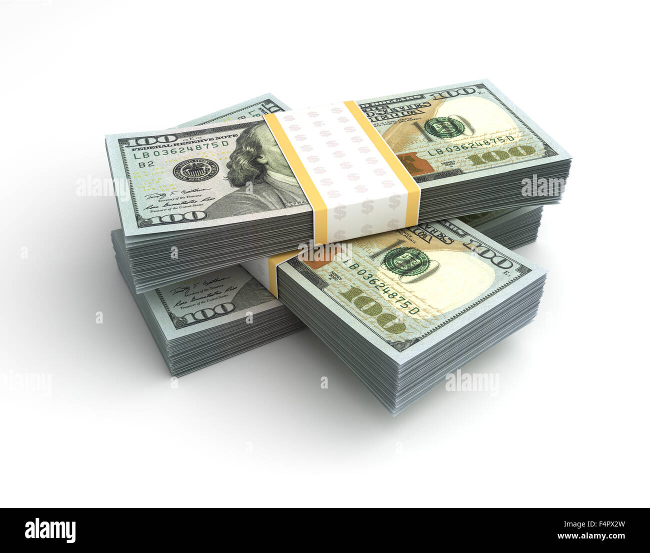 Stack of American Dollar Stock Photo - Alamy