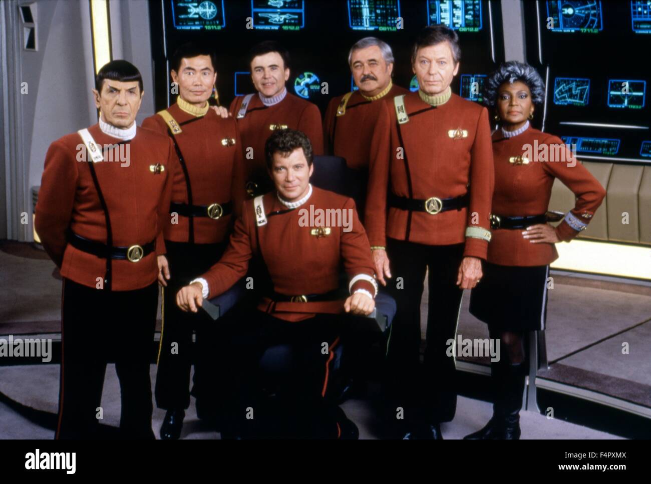 Leonard Nimoy, George Takei, Walter Koenig, William Shatner, DeForest ...