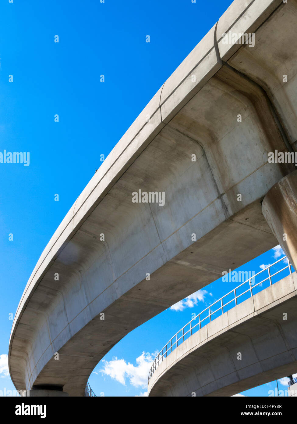 Air Train Tracks, John F. Kennedy International Airport, New York Stock ...