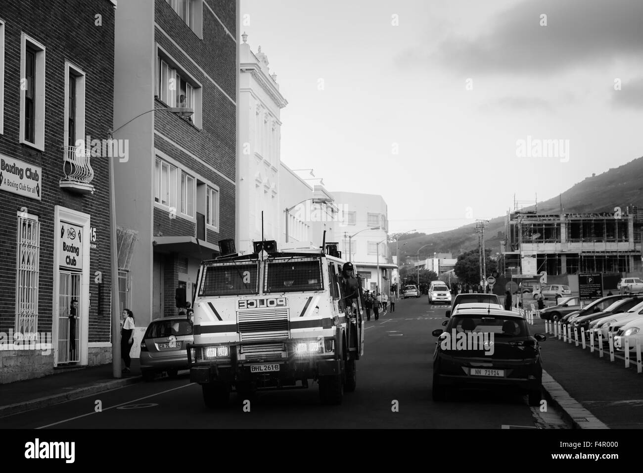 University students people protest Black and White Stock Photos ...