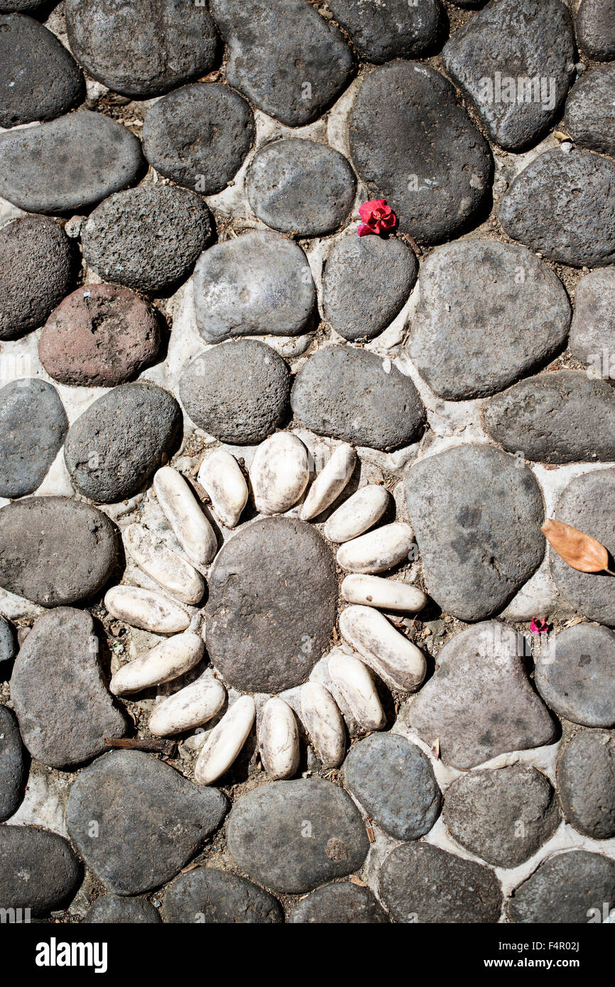 Detail of Pebble Path at a Beach Resort and Spa in Bali Stock Photo - Alamy