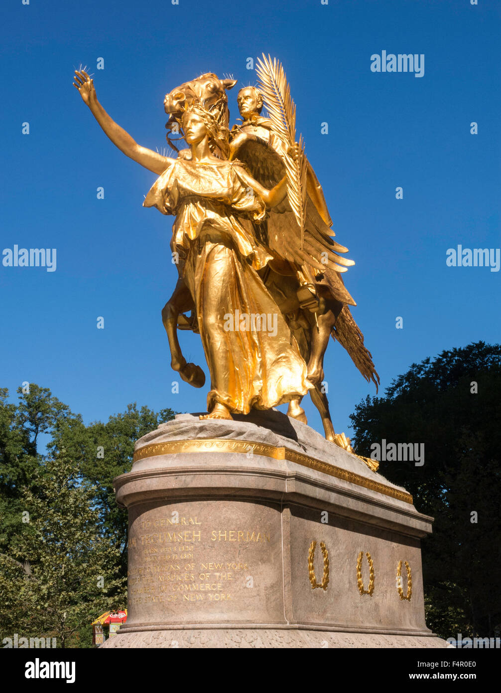 General Sherman Statue, Grand Army Plaza, NYC Stock Photo - Alamy