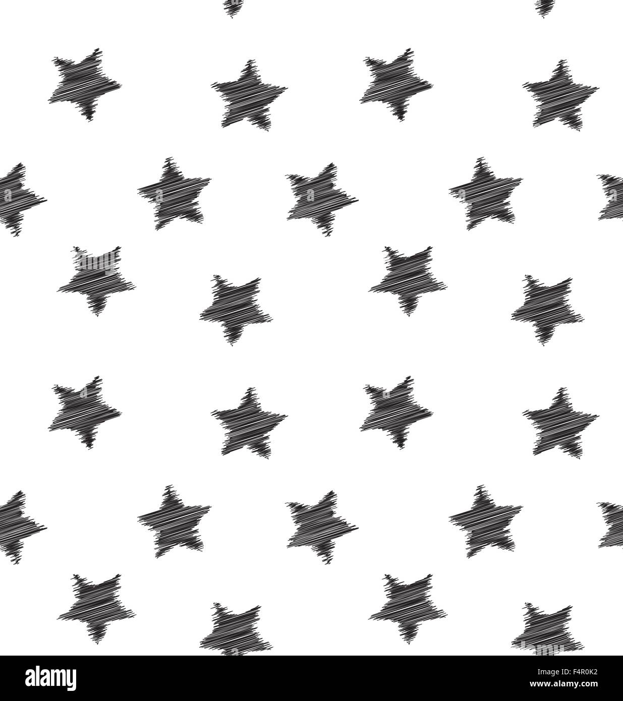 Seamless hand drawing star pattern Stock Vector Image & Art - Alamy