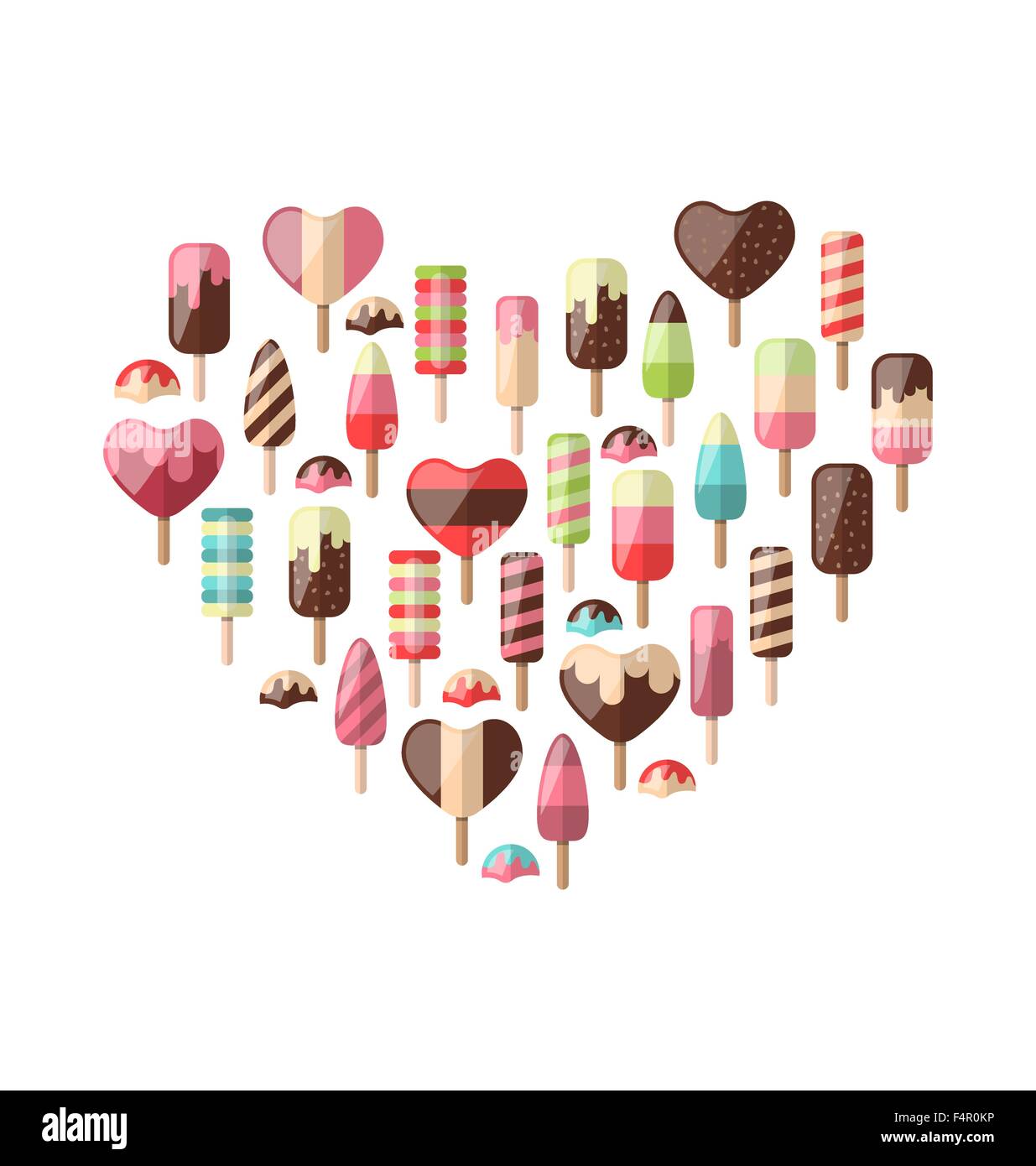 Pink background made different Stock Vector Images - Alamy