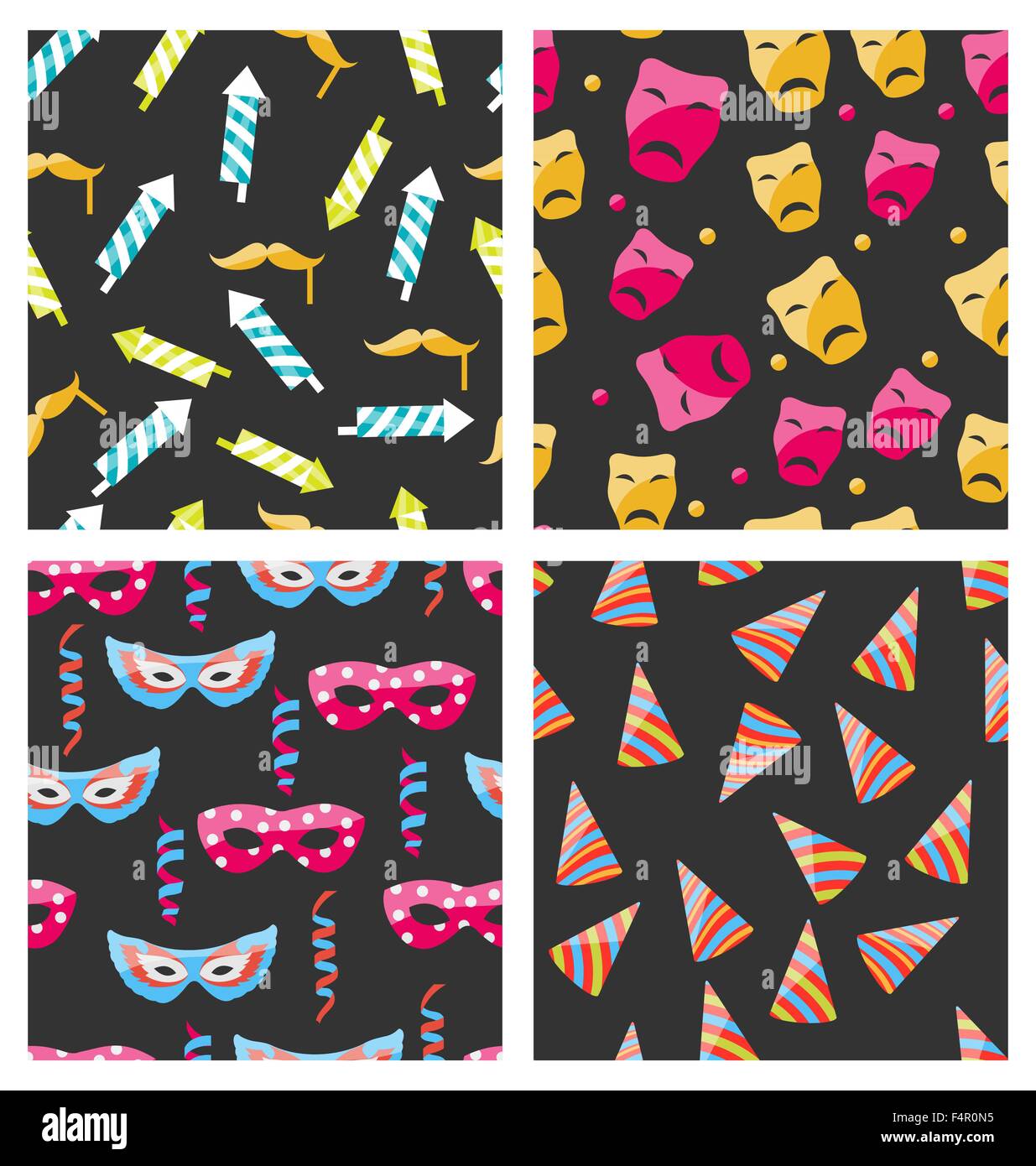 Fireworks continuous background pattern Stock Vector Images - Alamy