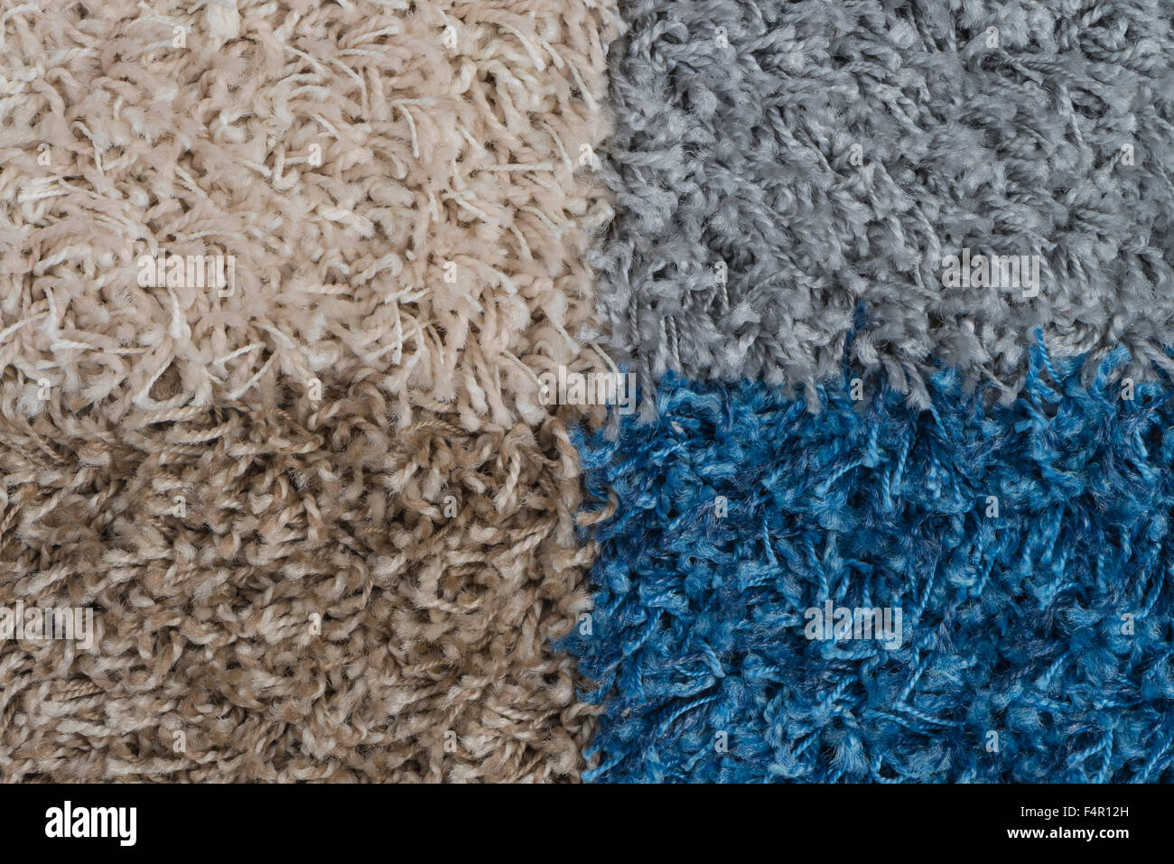 Closeup detail of multi color carpet texture background Stock Photo - Alamy