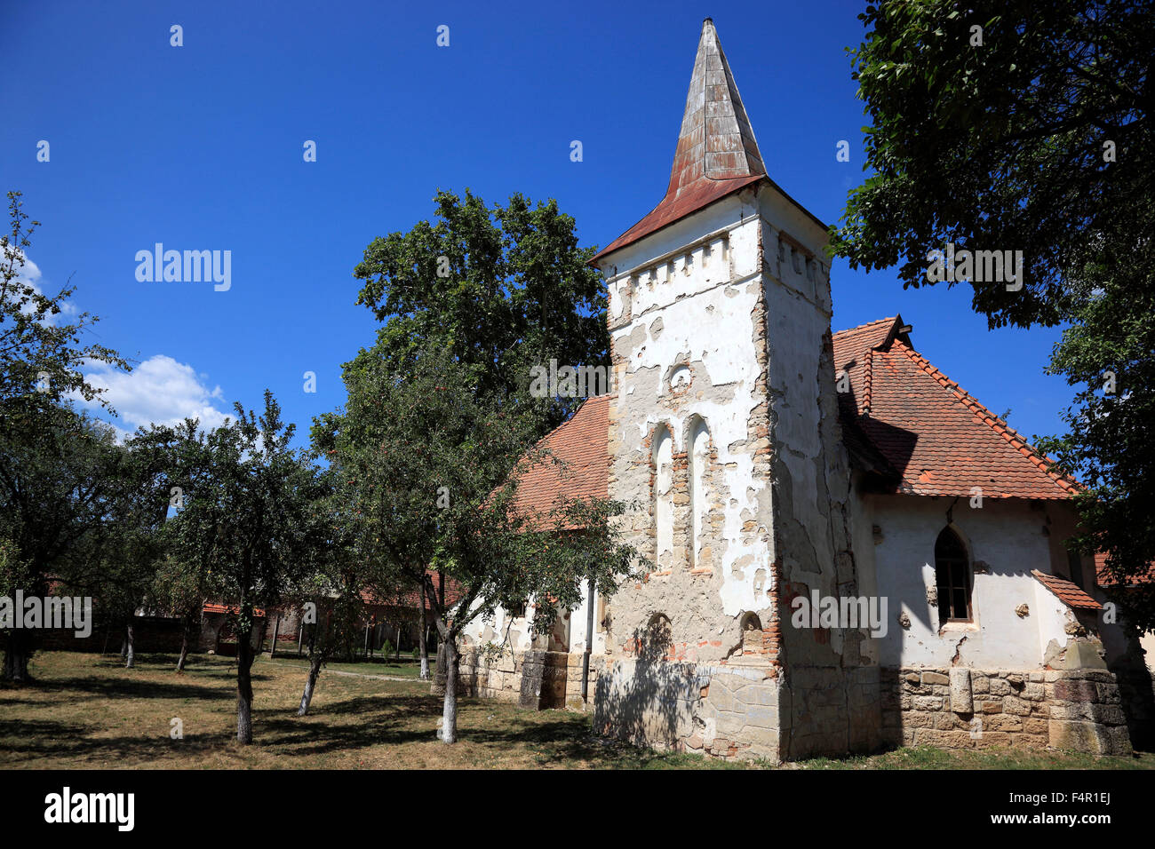 Romanesque chapel of Geoagui, Transylvania, Romania Stock Photo - Alamy