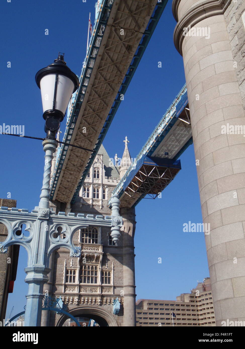Worms eye view of Tower Bridge, London, England Stock Photo - Alamy