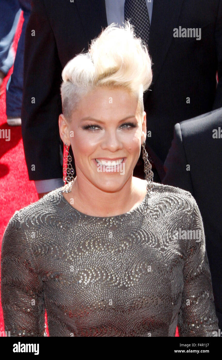 Pink and Corey Hart at the 2012 MTV Video Music Awards held at the ...