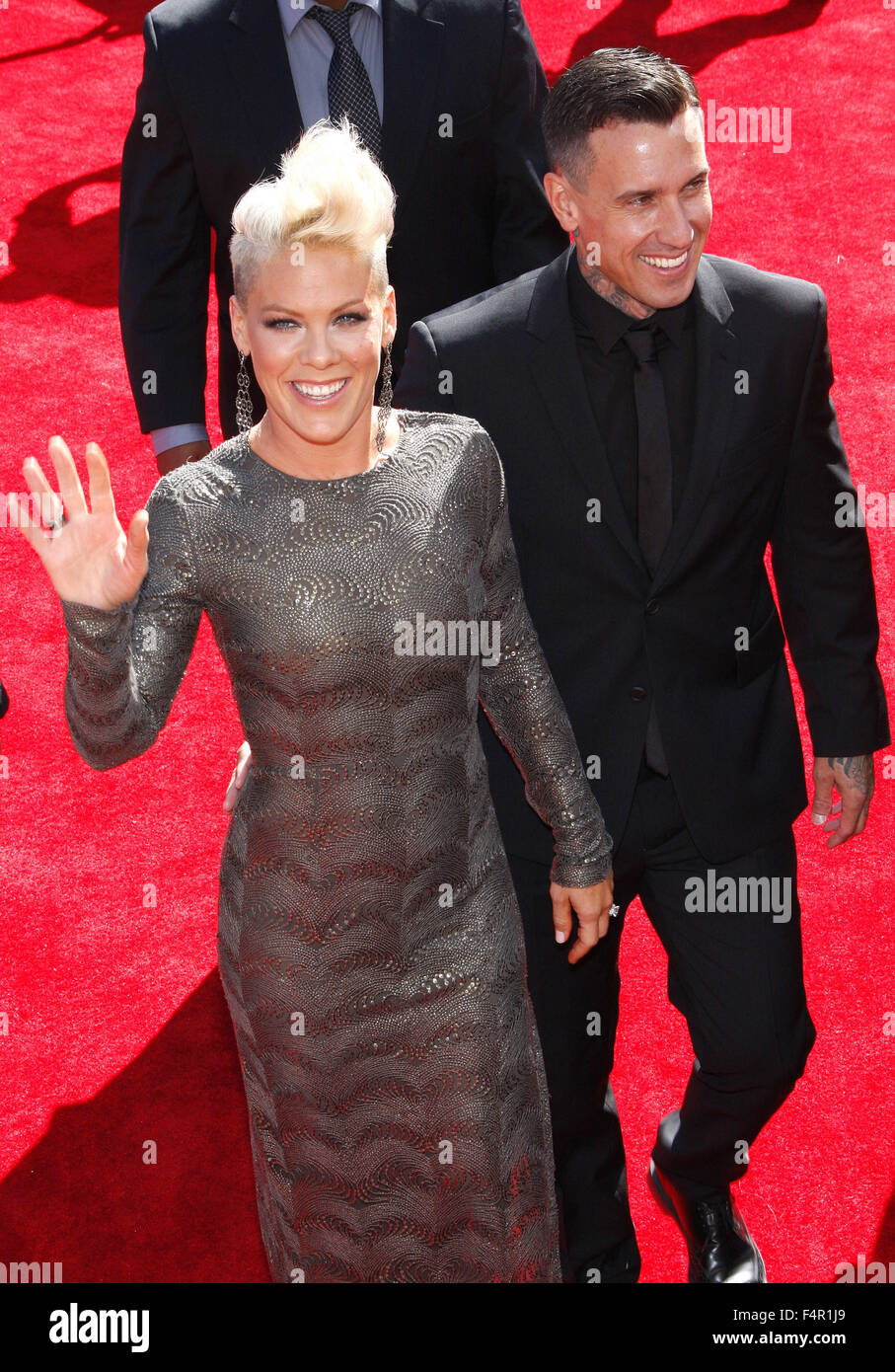 Pink and Corey Hart at the 2012 MTV Video Music Awards held at the ...