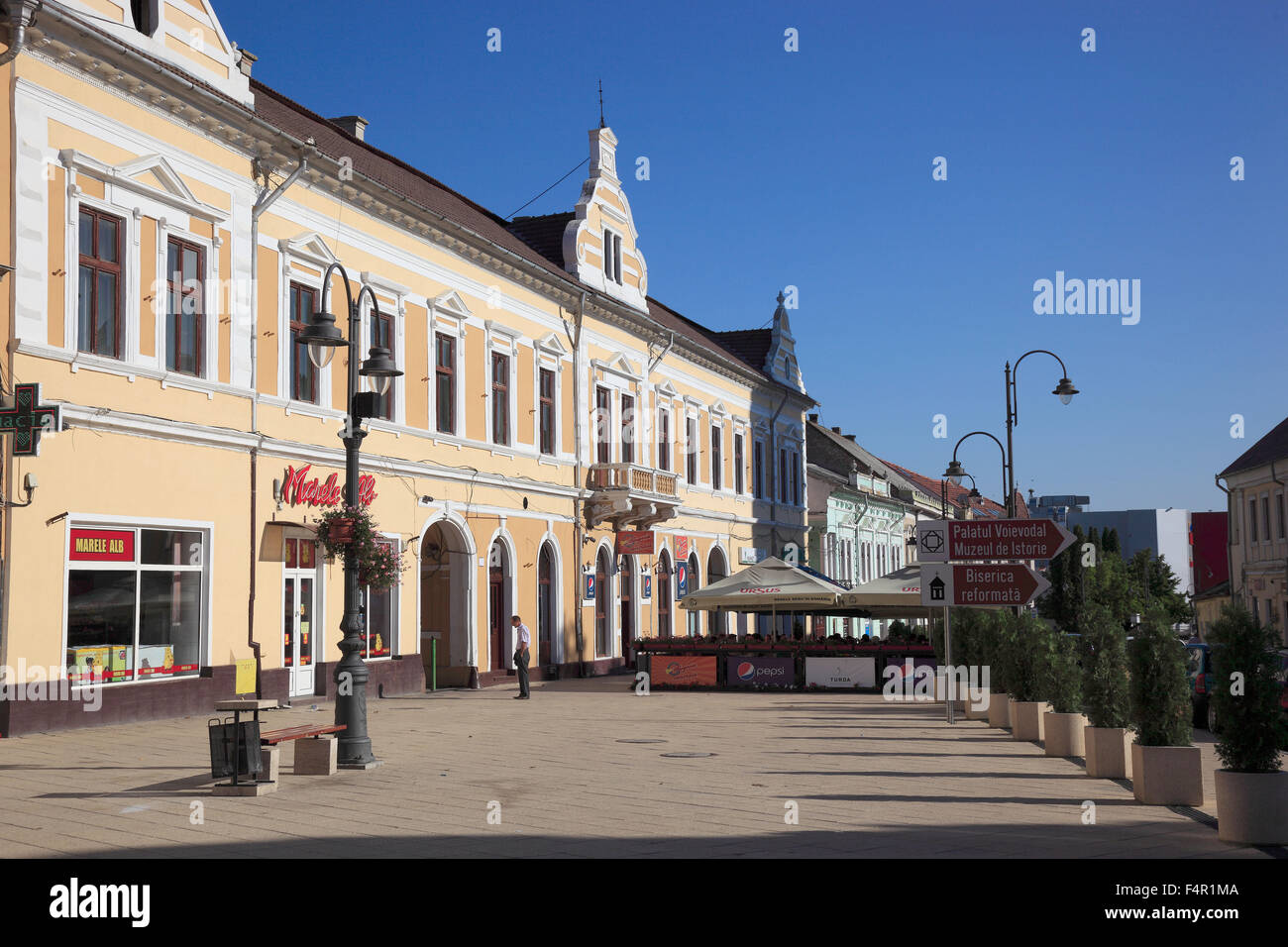 City center, Turda, German Thornburg, a city in Cluj county in ...