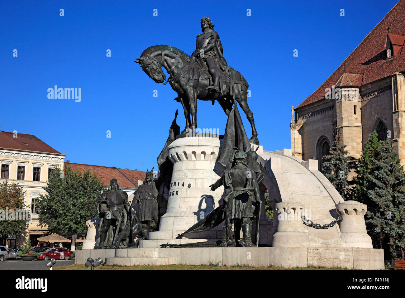 Equestrian statue of Matthias Corvinus, Matthias Rex and The Cluj ...