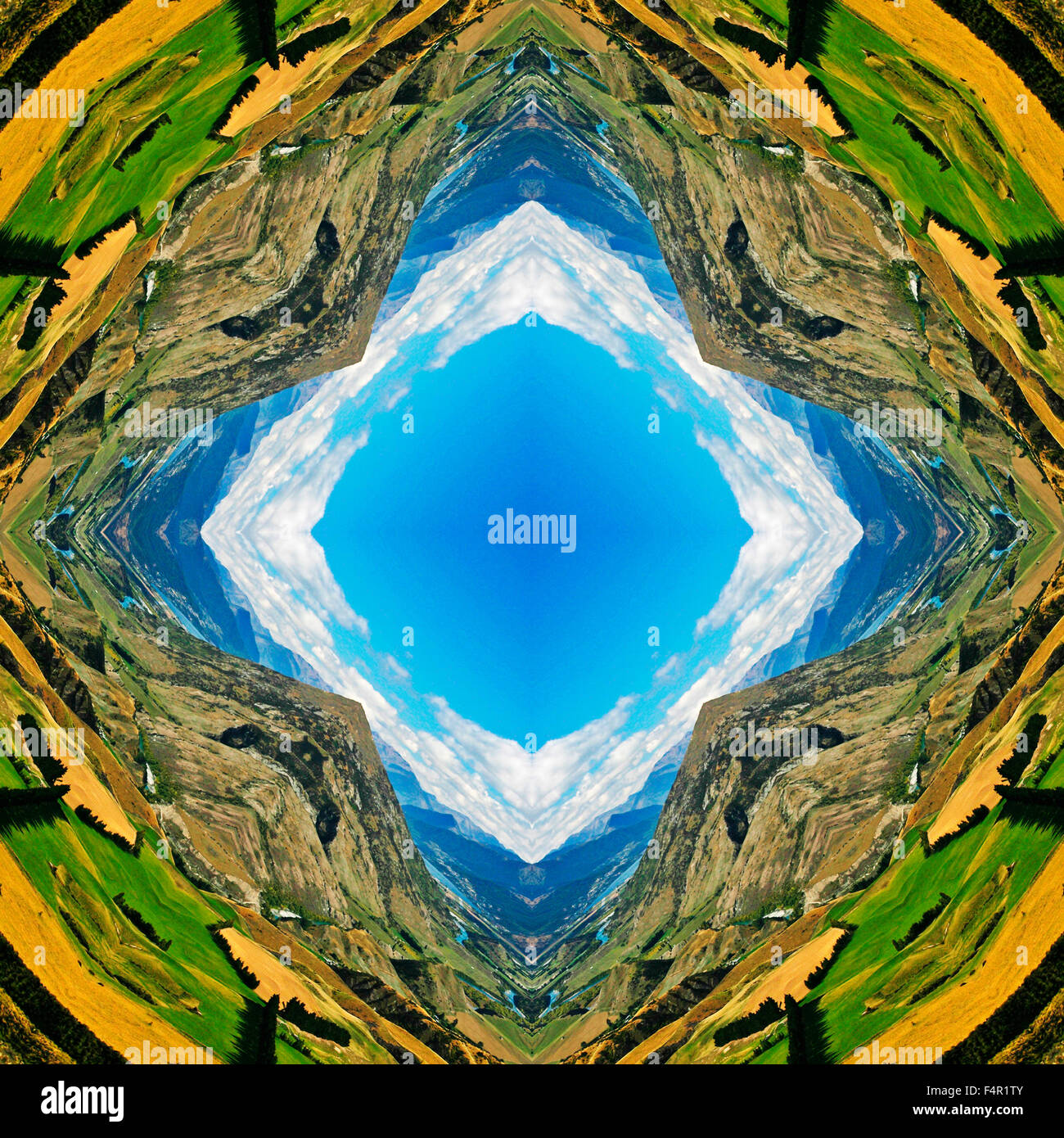 Kaleidoscopic landscape hi-res stock photography and images - Alamy