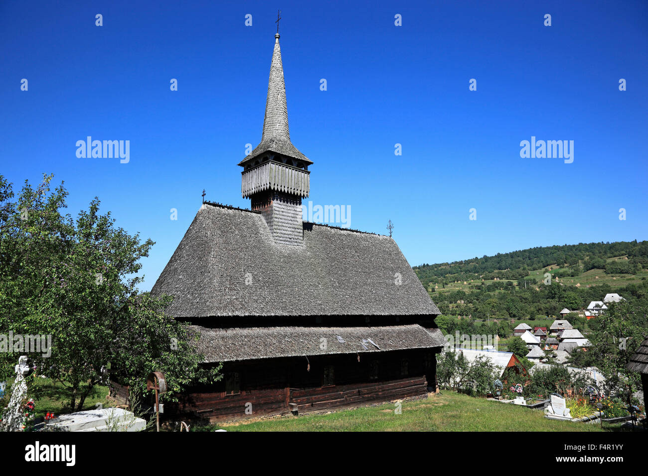 Budesti wooden built 1760 site hi-res stock photography and images - Alamy