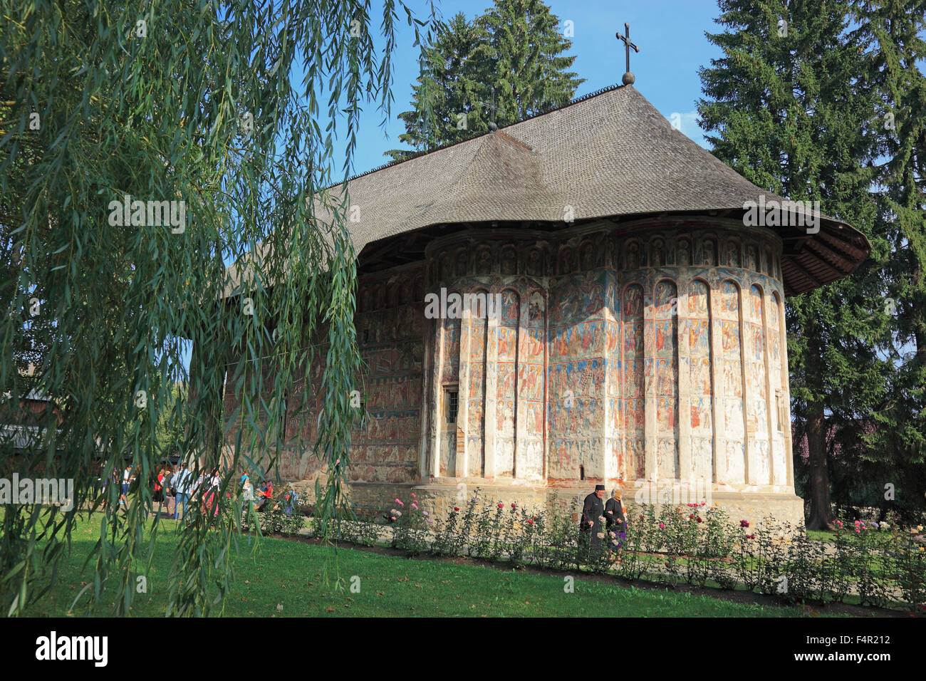 Wall frescoes at humor monastery hi-res stock photography and images ...