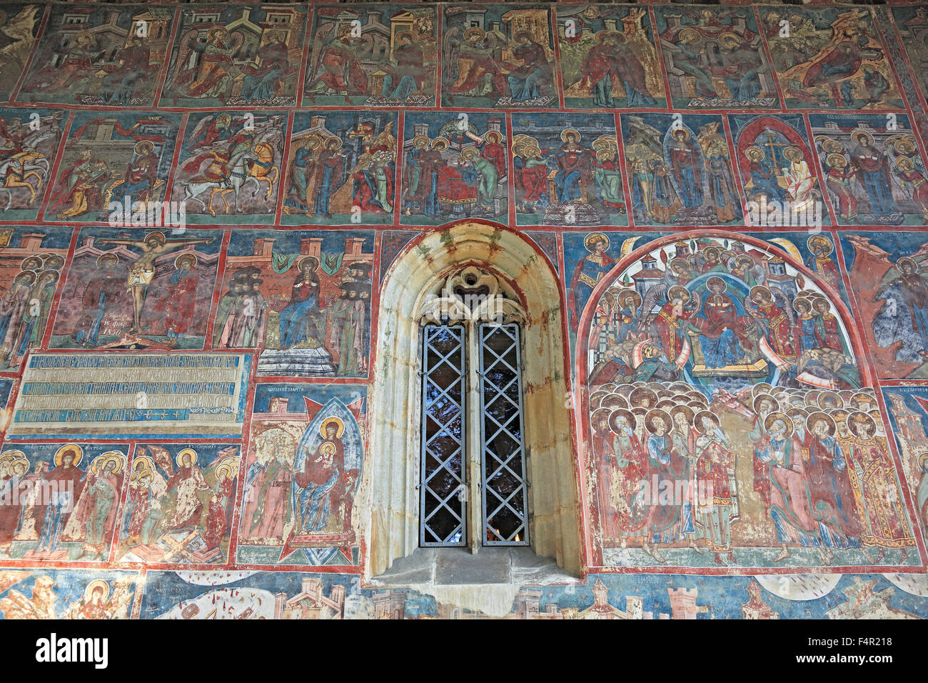 Wall frescoes at humor monastery hi-res stock photography and images ...
