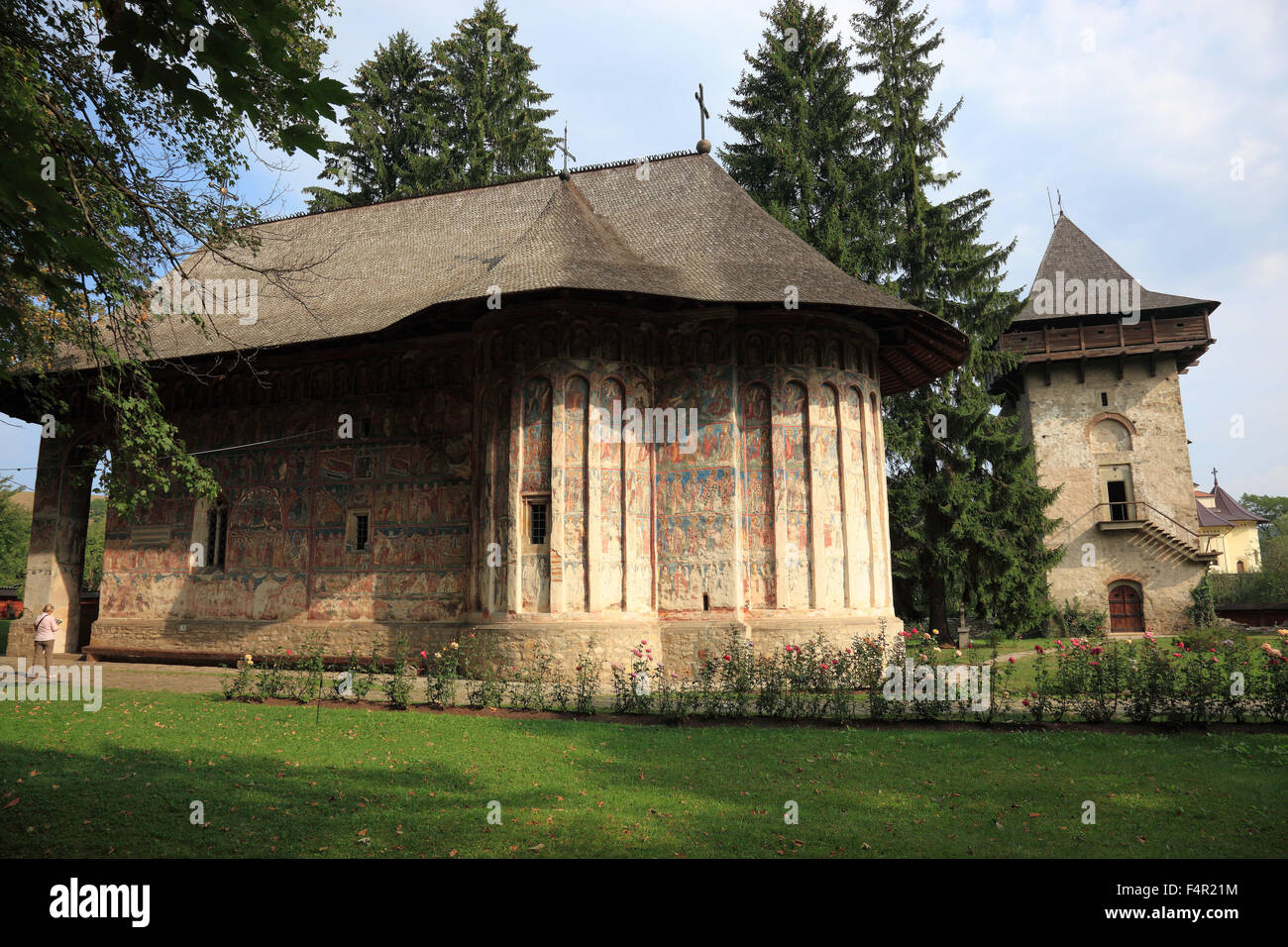 Humor Monastery located in Manastirea Humorului, about 5 km north of ...