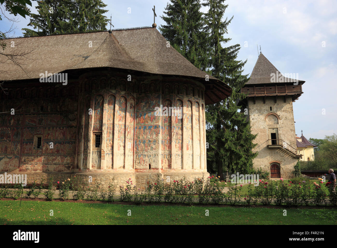 Humor Monastery located in Manastirea Humorului, about 5 km north of ...