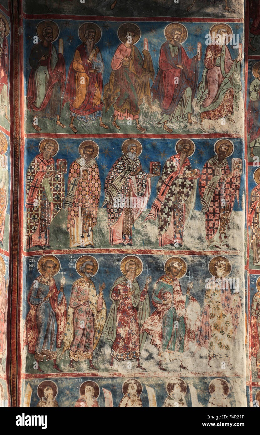 Wall frescoes at humor monastery hi-res stock photography and images ...