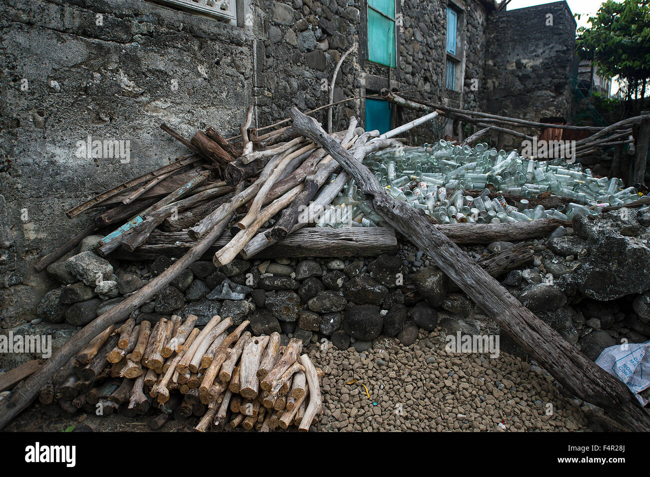 Batanes, Philippines, March 28,2015: A colonial style an Ivatan ethnic ...