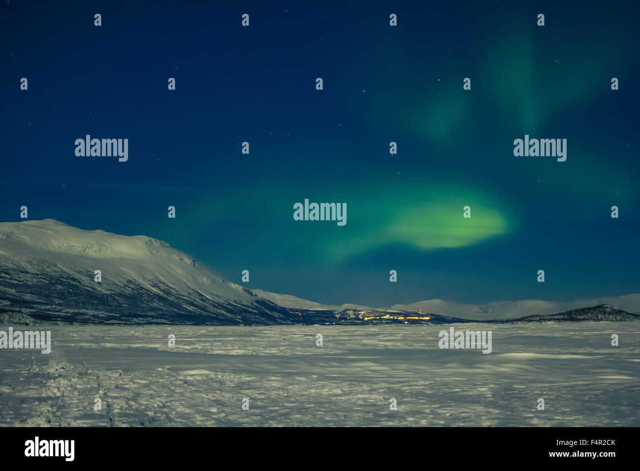 Abstract Aurora Colors Landscape Moon Nature Stars aurora blue Borealis ...