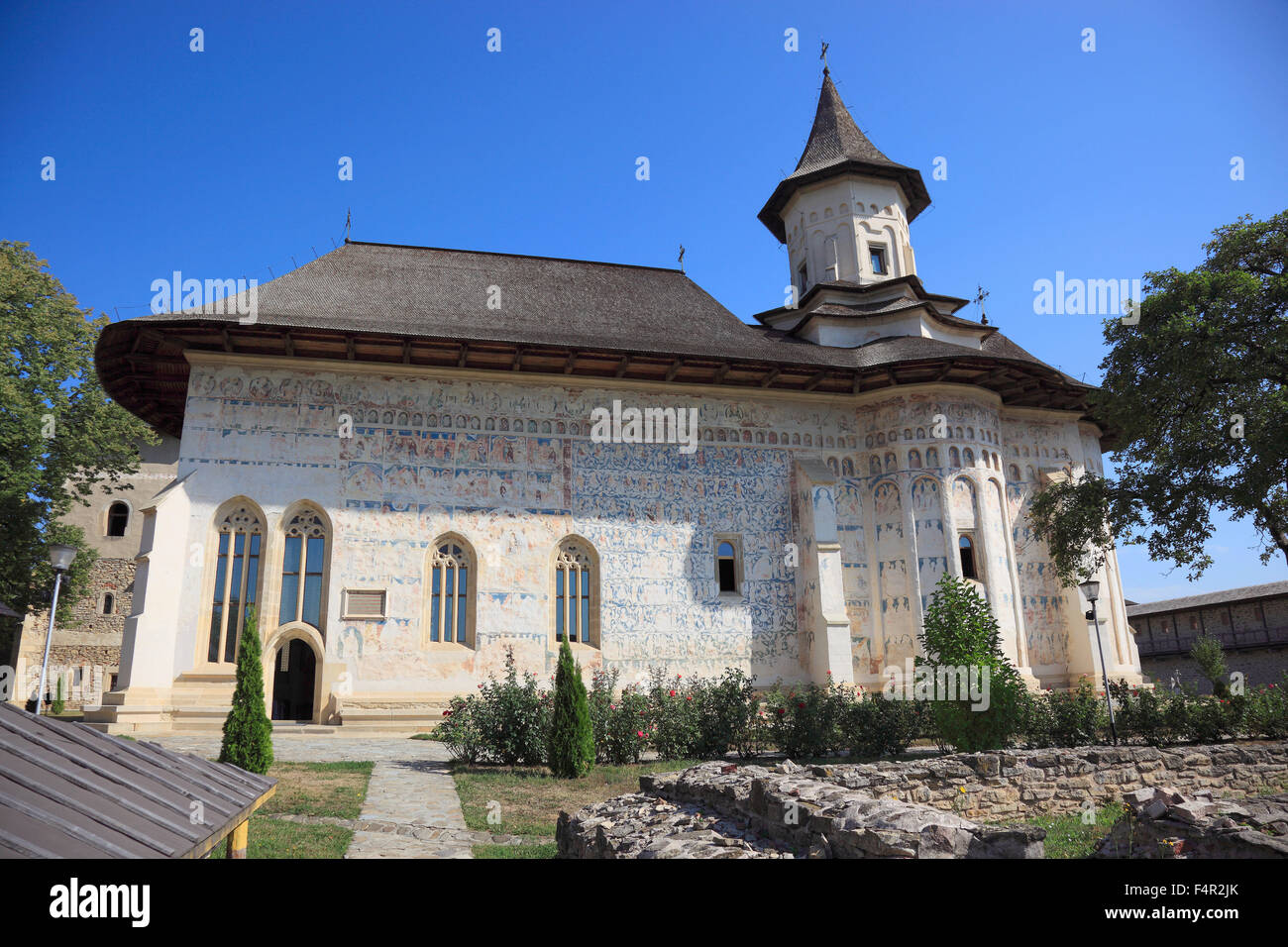 Probota, Romania, The monastery is located in Probota, near the town ...