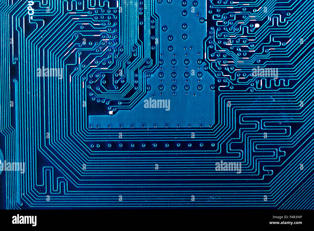 computer blue motherboard circuit Stock Photo - Alamy