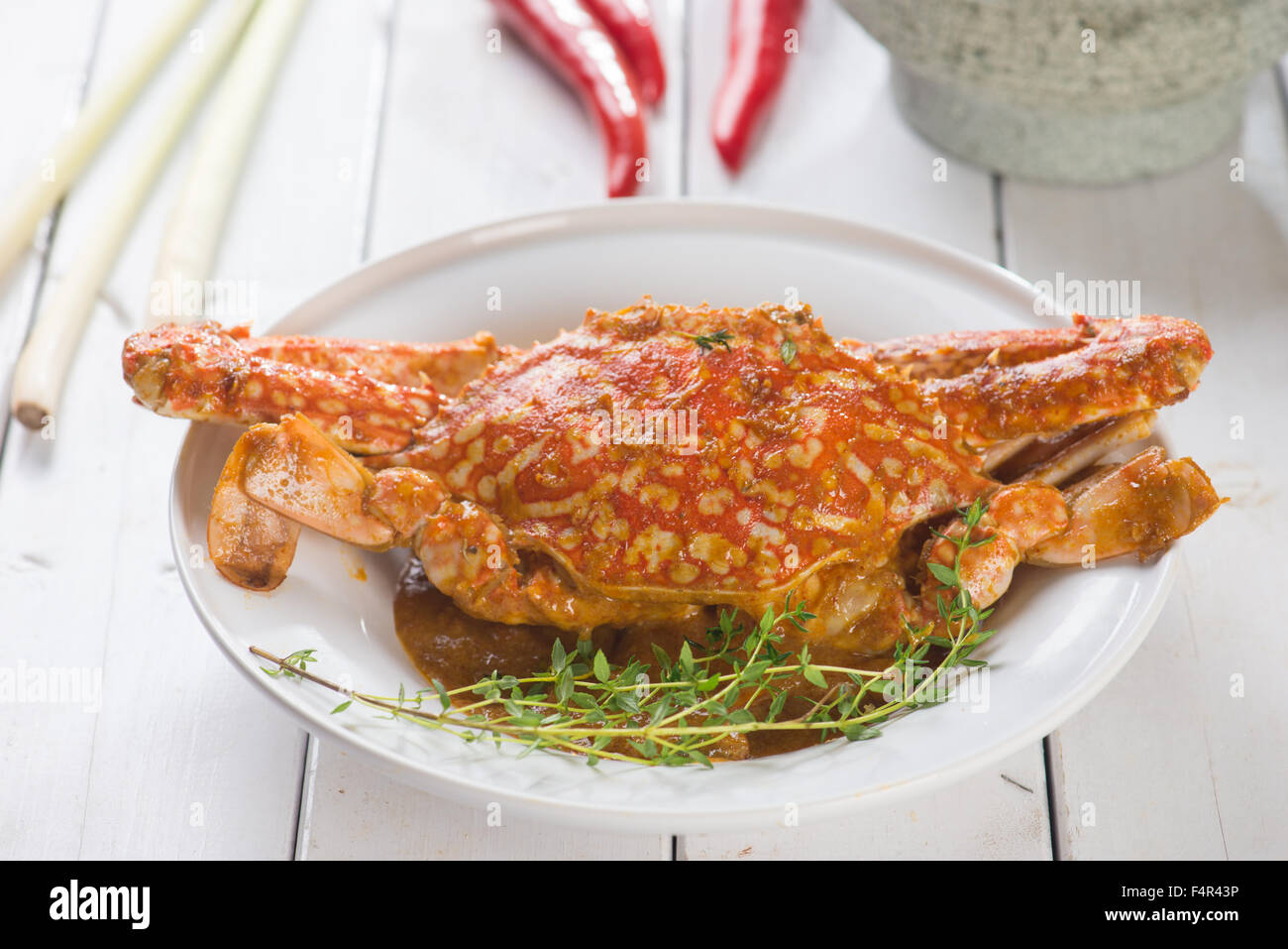 chilli crab malaysian cuisine Stock Photo - Alamy