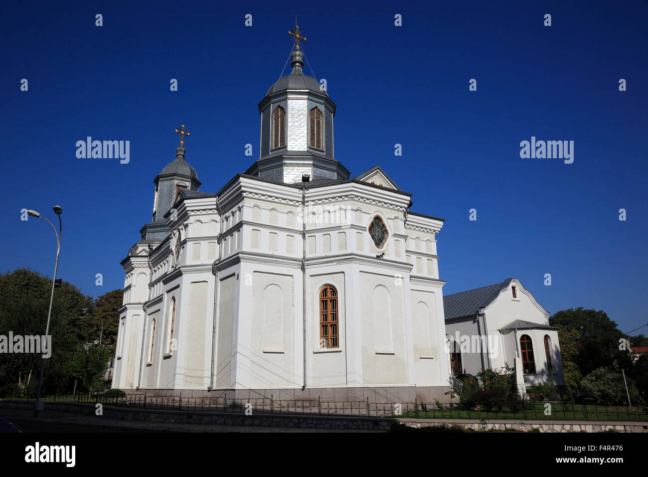 Church in the center of Tulcea, Romania Stock Photo - Alamy