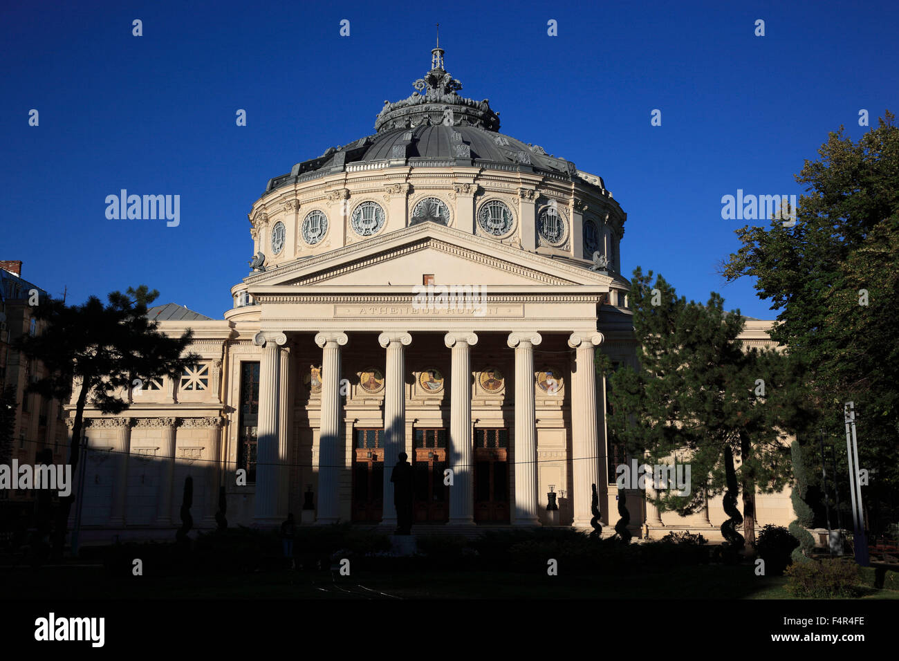 The Romanian Athenaeum, Romanian: Ateneul Roman, is a concert hall in ...