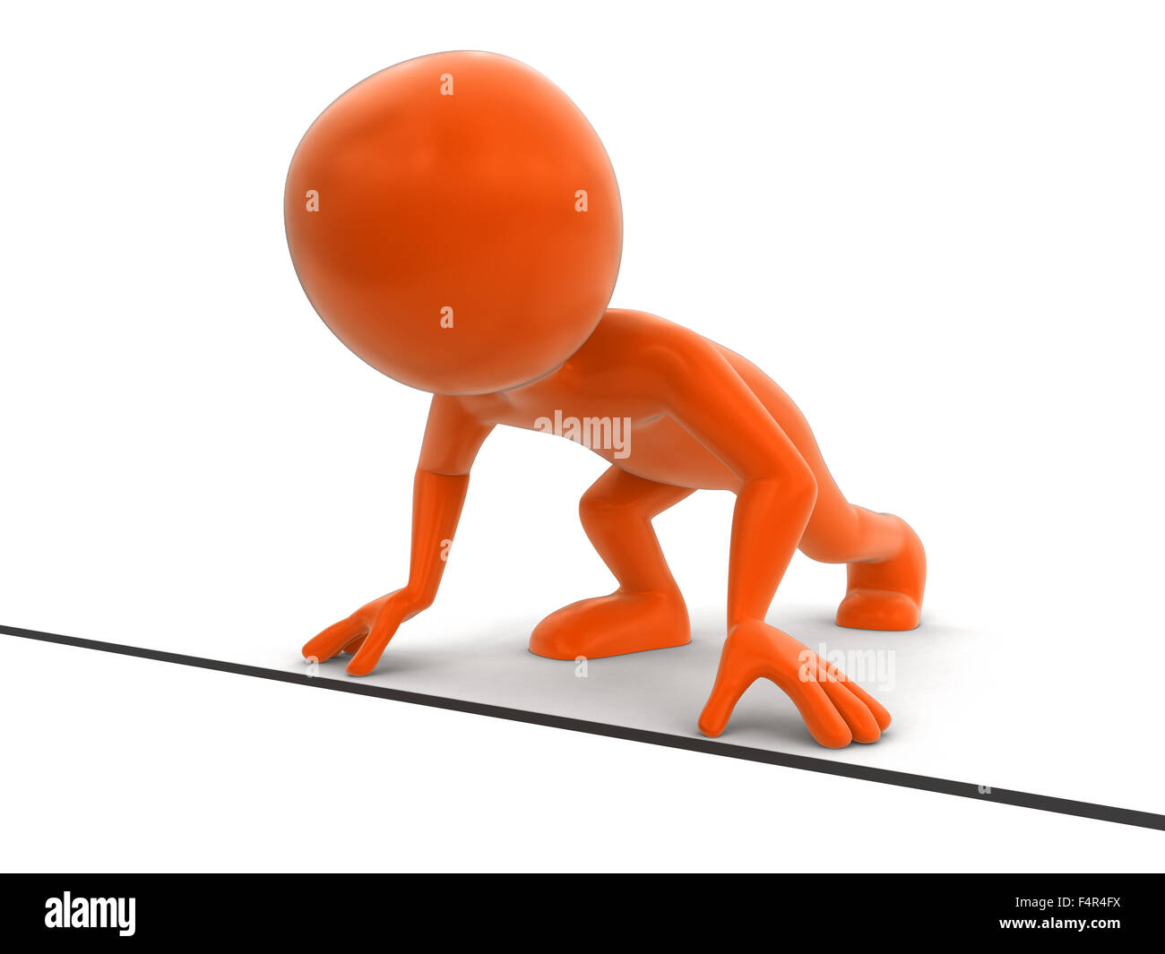 Start line on path Cut Out Stock Images & Pictures - Alamy