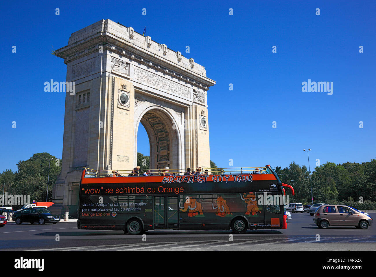 Arcul de Triumf is a triumphal arch located in the northern part of ...
