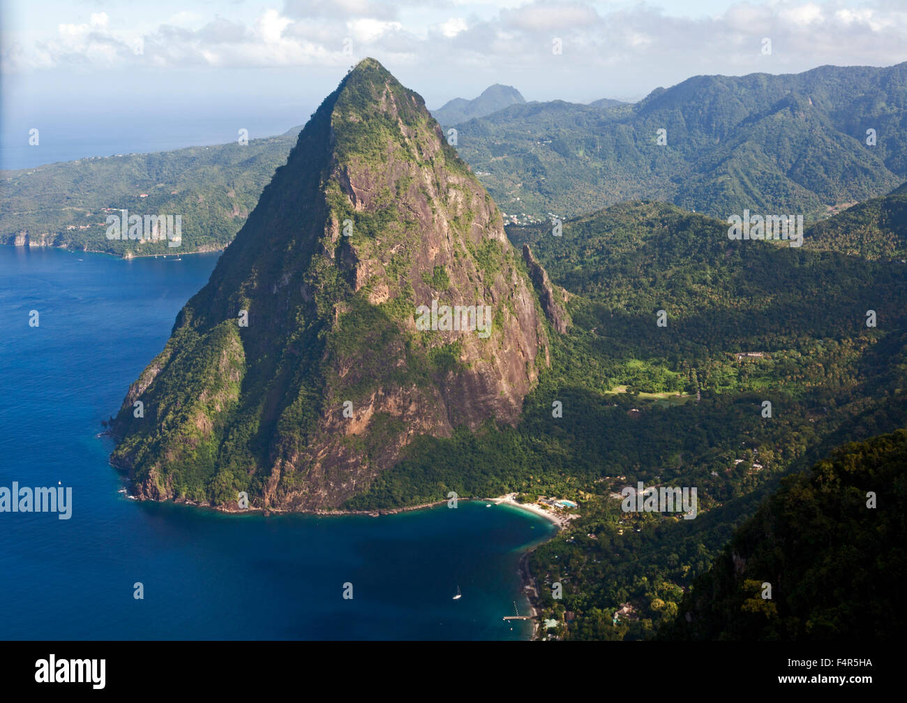 West Indies, Caribbean, Lesser Antilles, St Lucia, Island, The Pitons ...