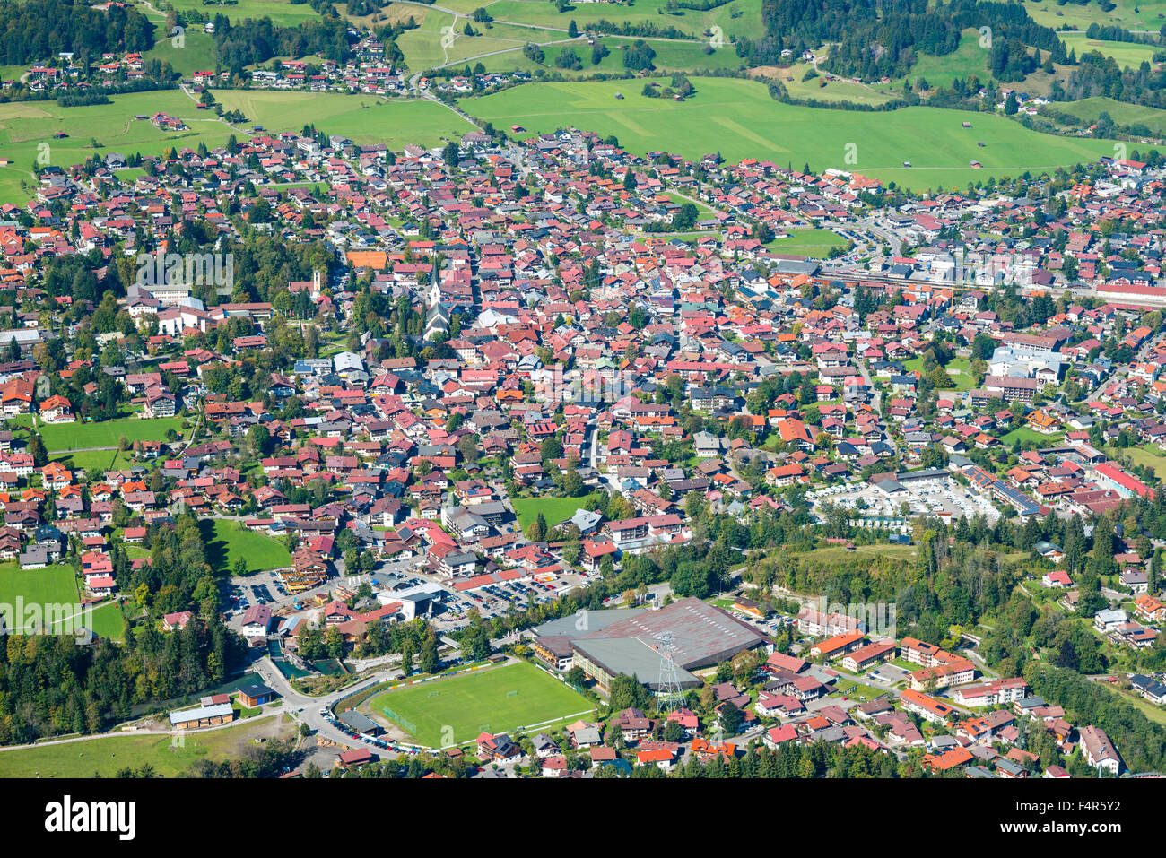 Allgäu, Bavaria, Germany, Europe, Oberstdorf, panorama, Schattenberg ...