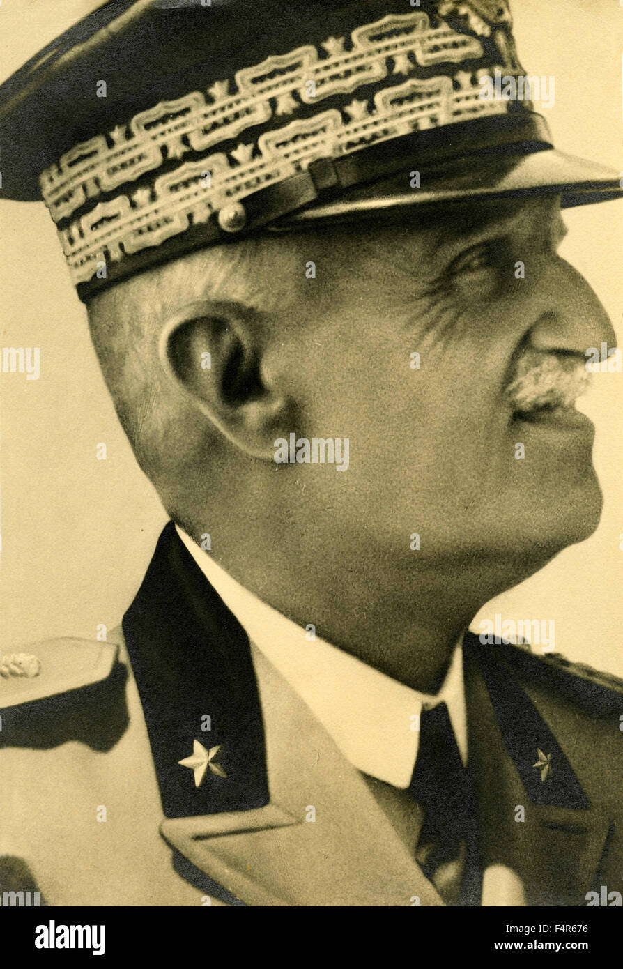 Portrait of the King of Italy Vittorio Emanuele III Stock Photo - Alamy